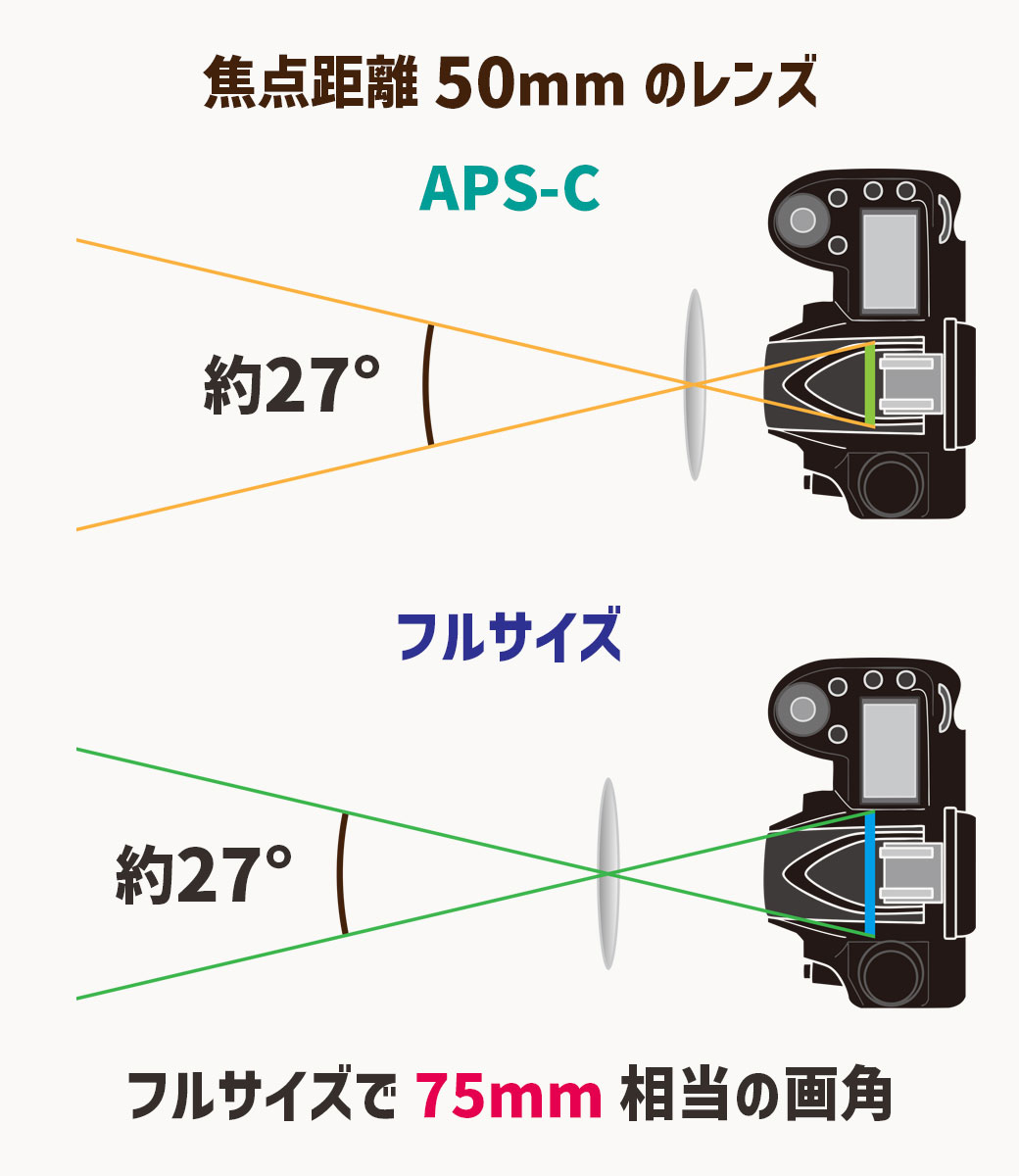 APS-Cセンサーの35mm換算によるレンズの焦点距離を徹底解説